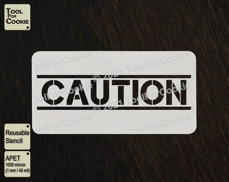 Caution Stencil, Danger Stencil - Etsy