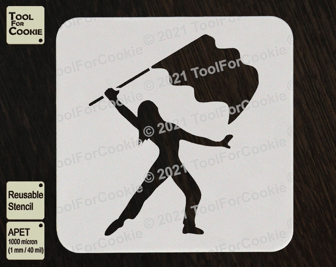 Color Guard Stencil - Etsy
