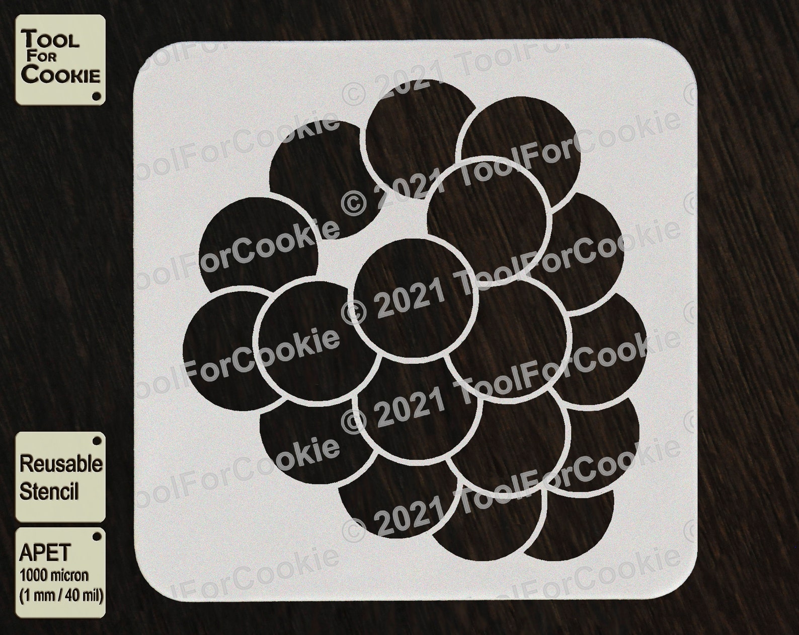 Raspberry Stencil | Etsy