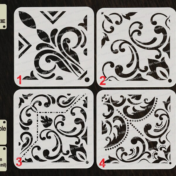 Victorian Stencil Pattern - Etsy