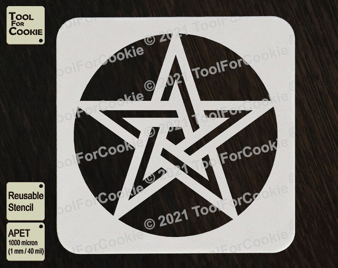 Pentagram Stencil - Etsy