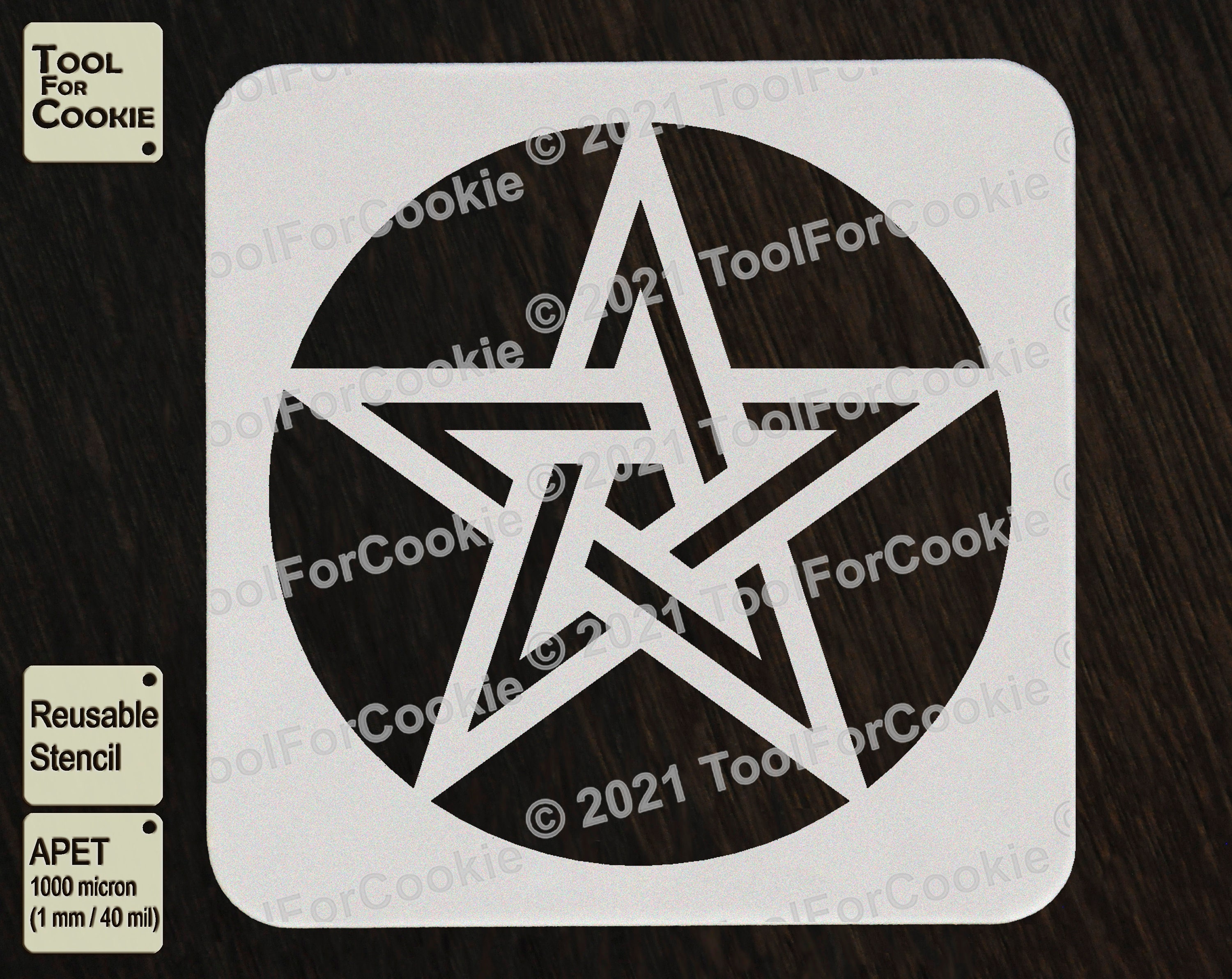 Pentagram Stencil - Etsy