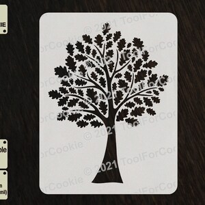 Oak Tree Stencil - Etsy