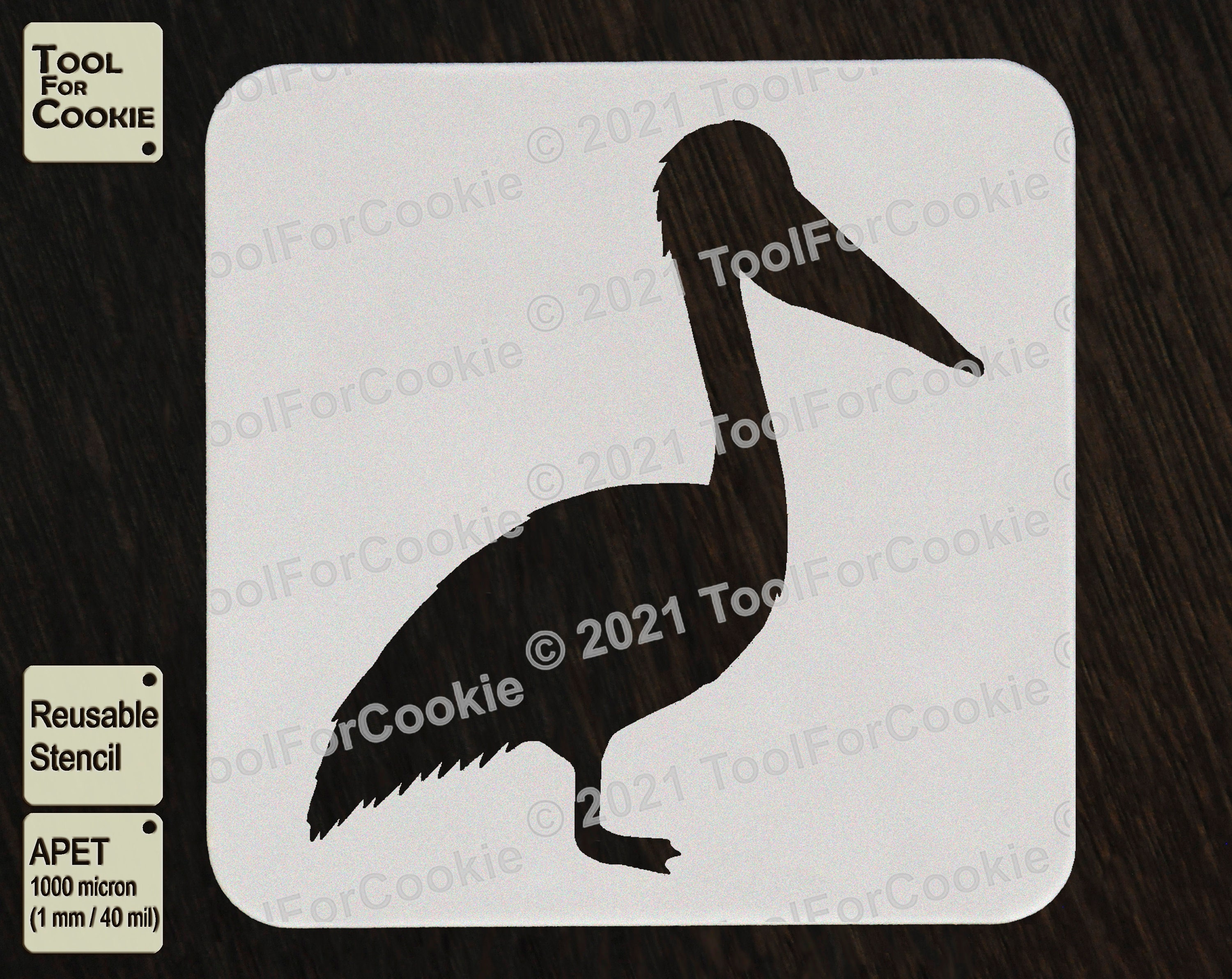 Pelican Stencil - Etsy