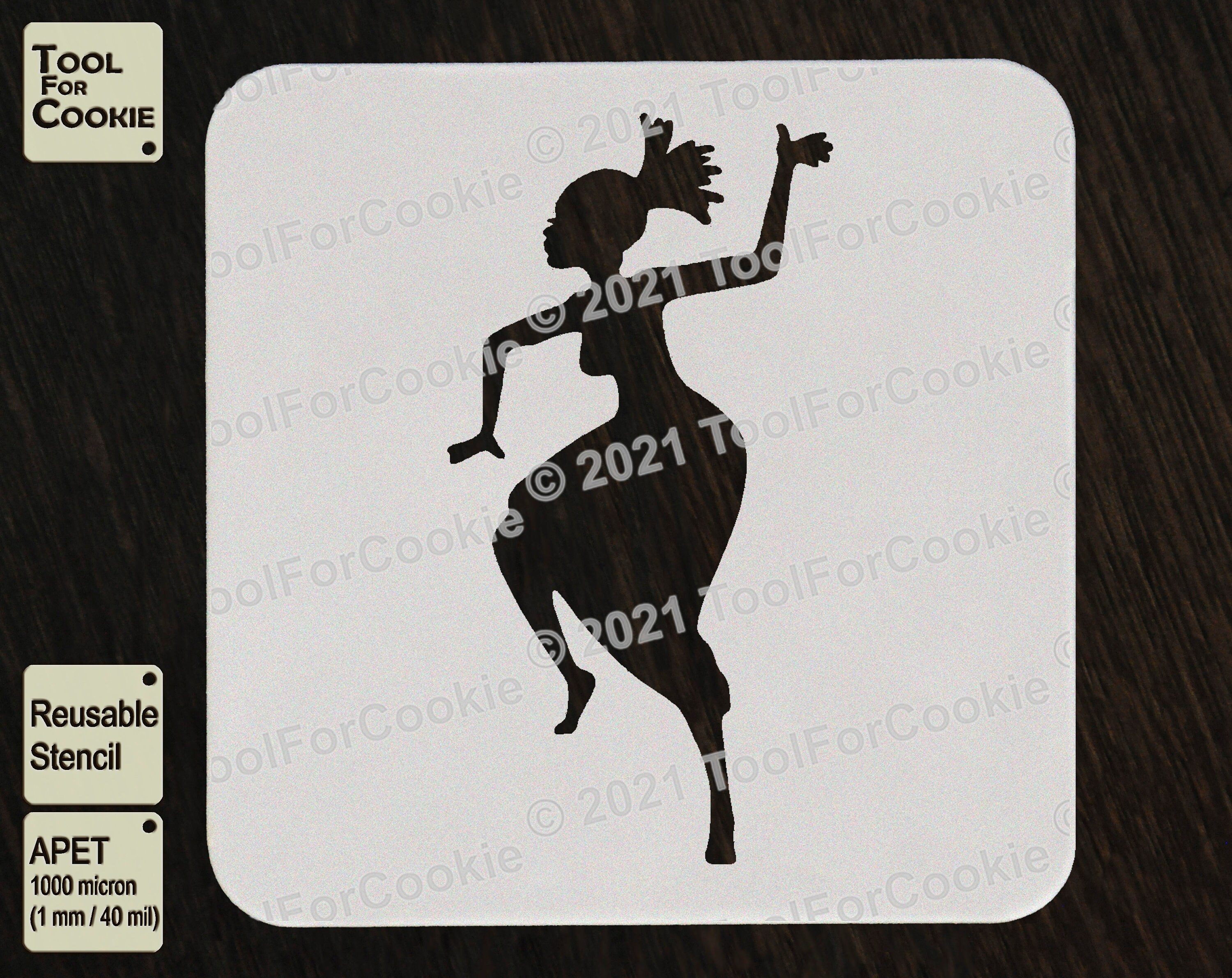 African Tribal Dancer Stencil, African Motives Art - Etsy