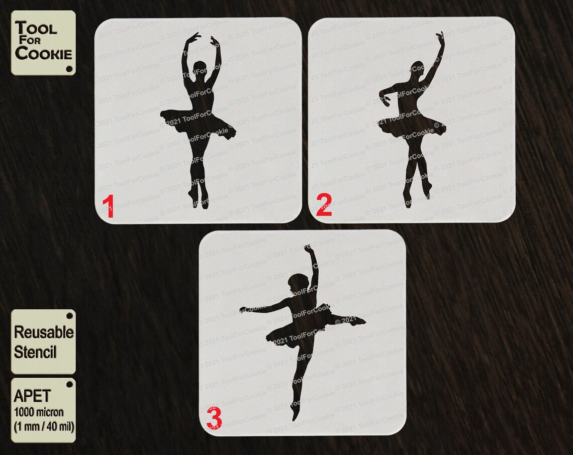 Ballerina Stencil, Ballet Stencil, Custom Stencil, Any Font, Any Design ...