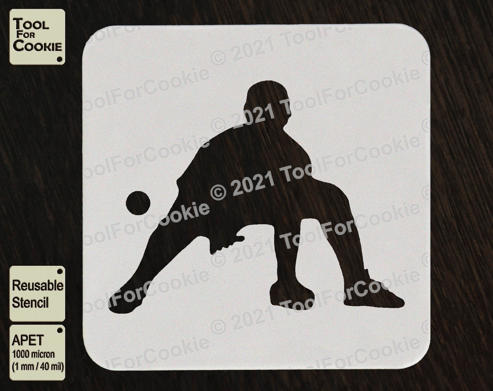 Baseball Stencil Baseball Player Stencil | Etsy