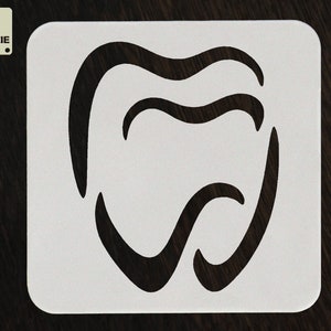Tooth-shaped stencil Dentist stencil | Etsy
