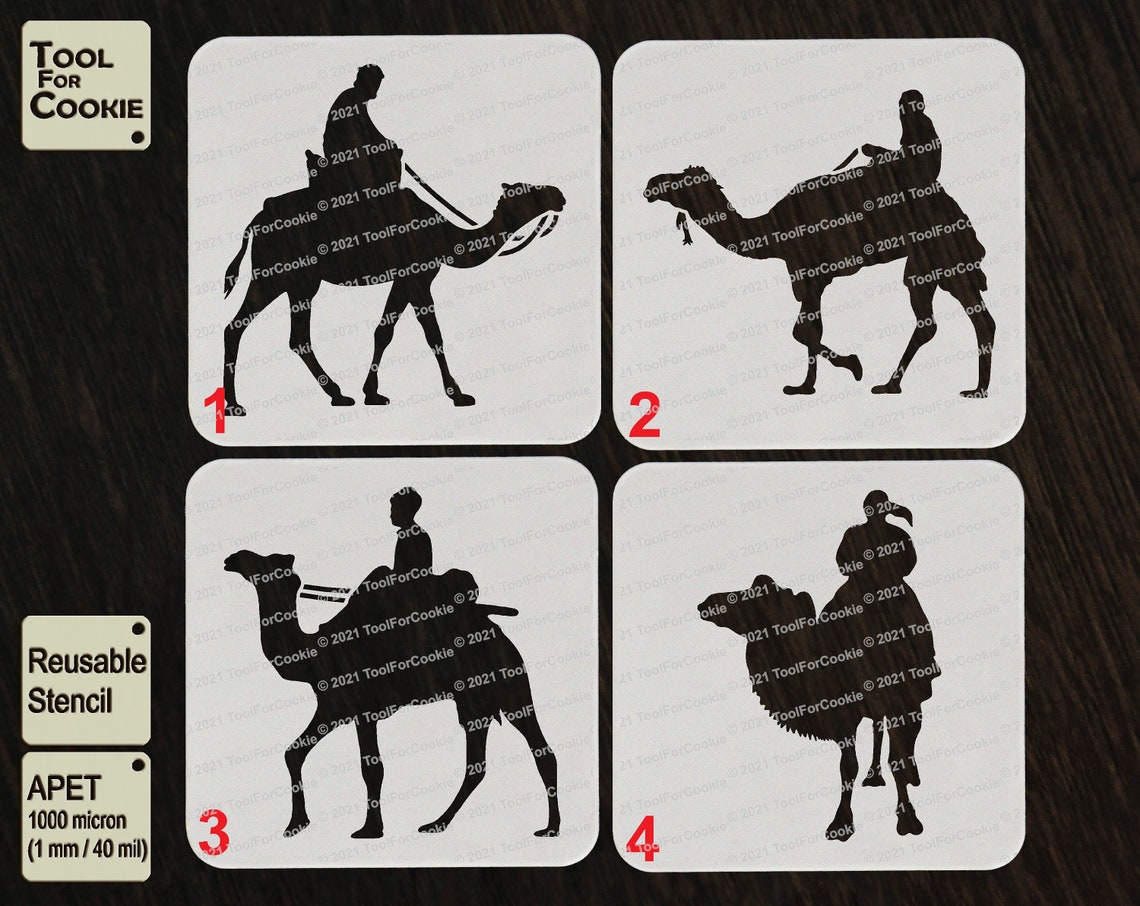 Desert Camel Stencil Bedouin Stencil | Etsy