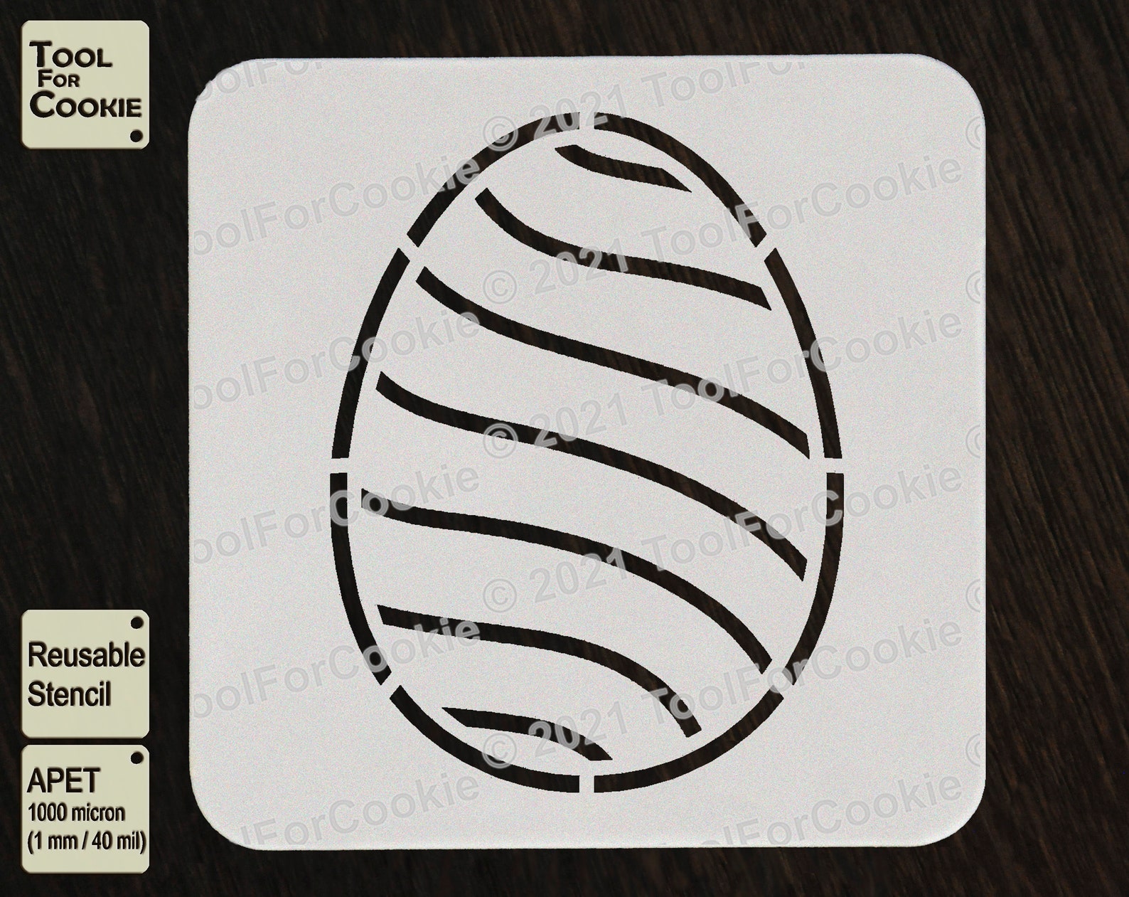 Easter Egg Stencil Eggs Stencil - Etsy