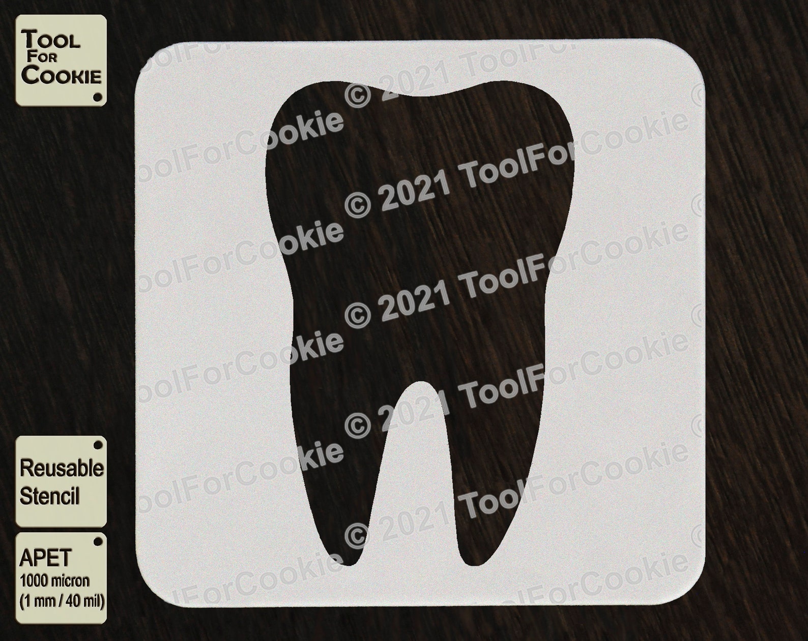 Tooth-shaped Stencil Dentist Stencil - Etsy