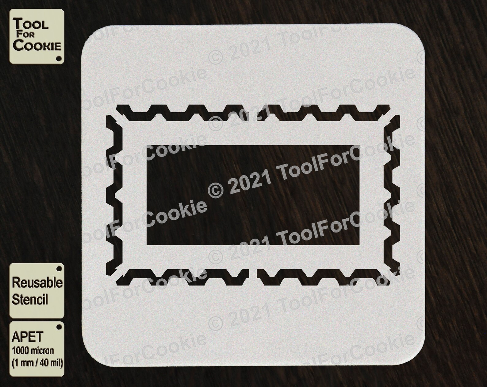 Postage Stamp Stencil | Etsy