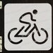Cyclist Stencil Bike Stencil - Etsy