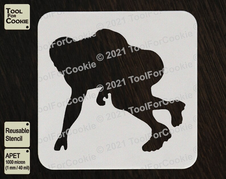 Rugby Player Stencil American Football Stencil | Etsy