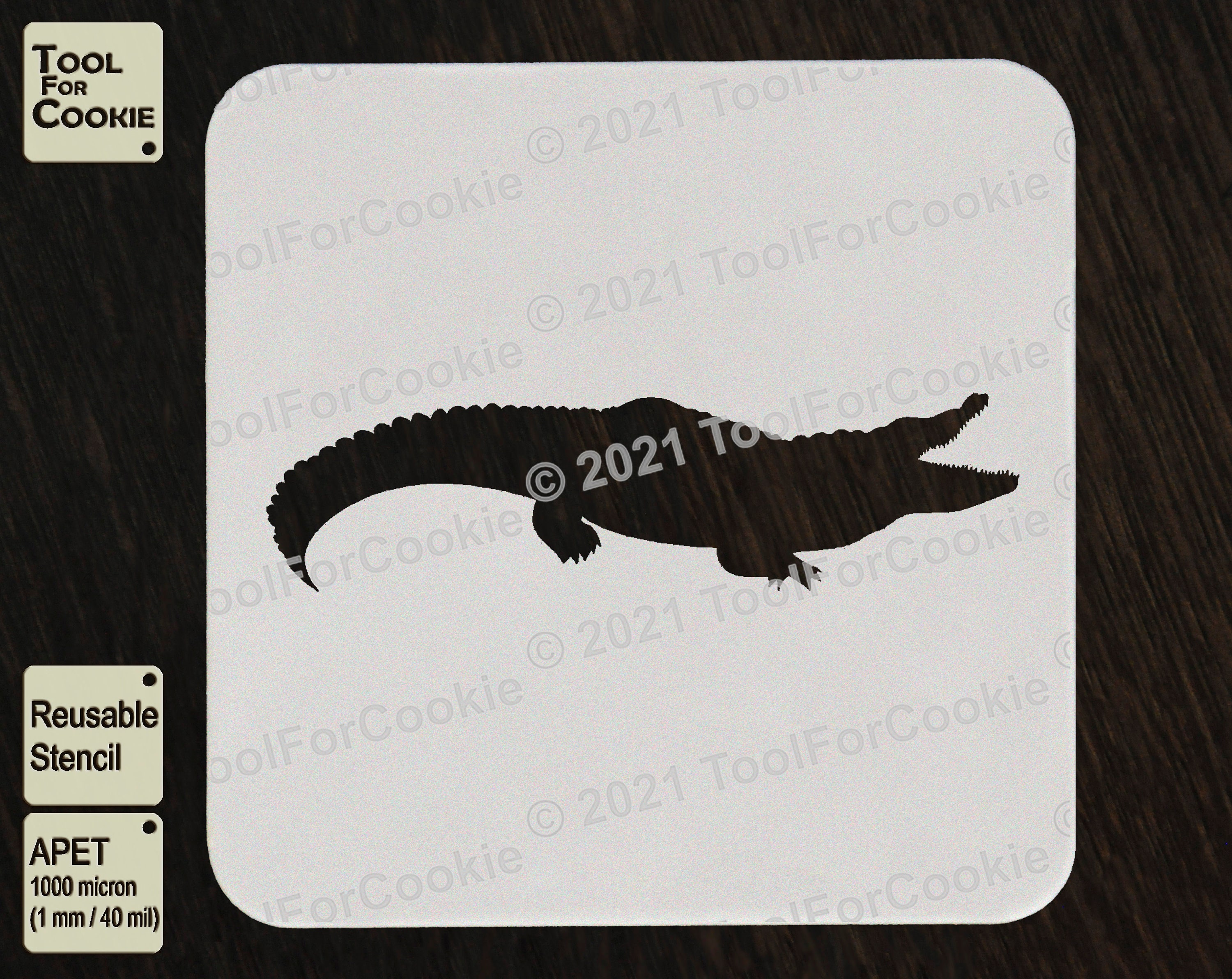 Crocodile Stencil Alligator Stencil Croc Stencil | Etsy