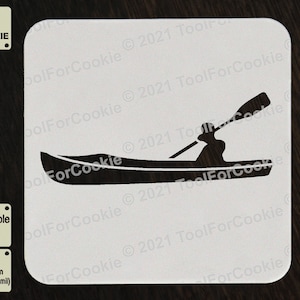 Kayaking Stencil, Canoeing Stencil - Etsy