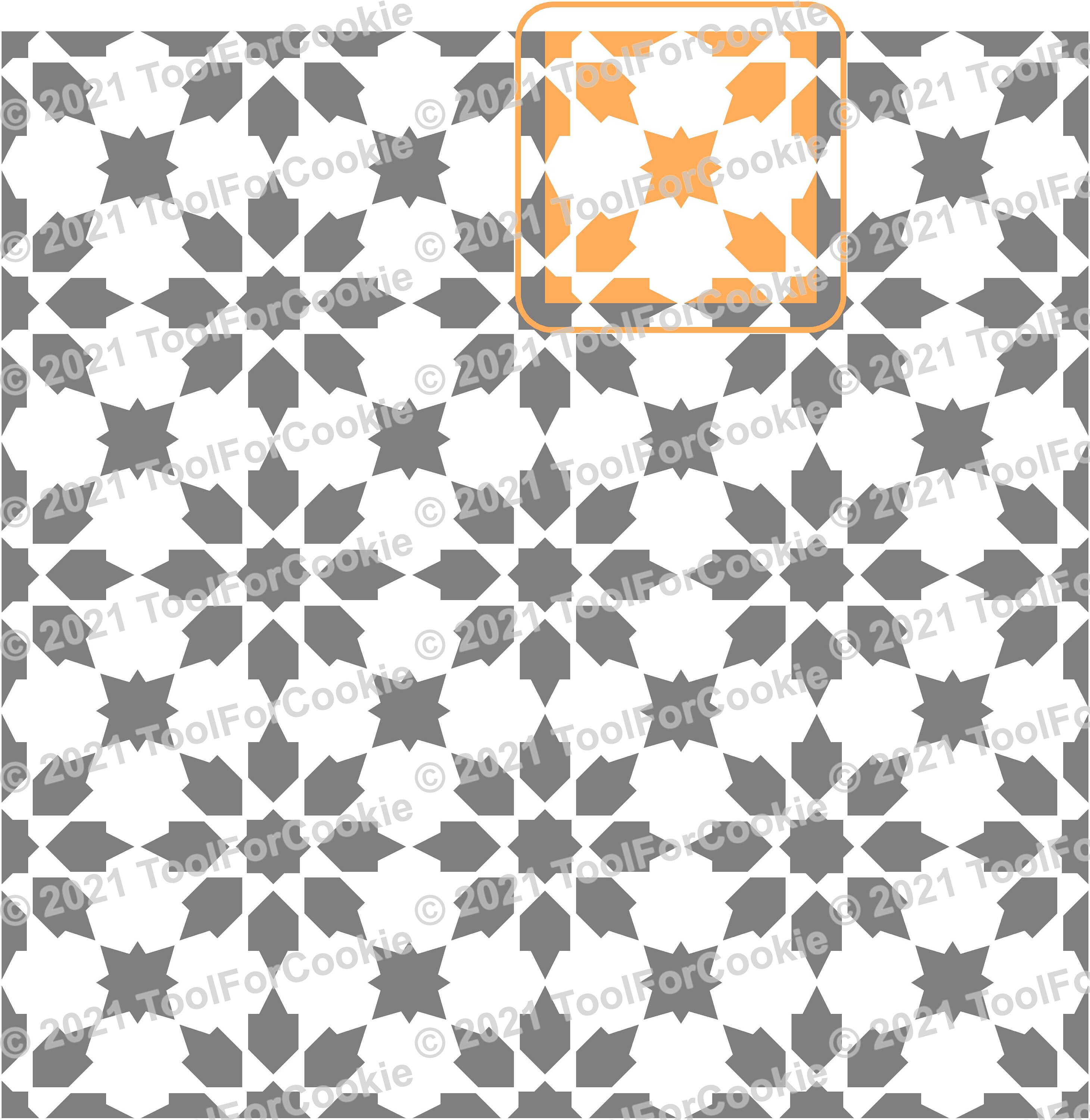 Moroccan Design Pattern Stencils, Encaustic Style Stencil, Custom ...