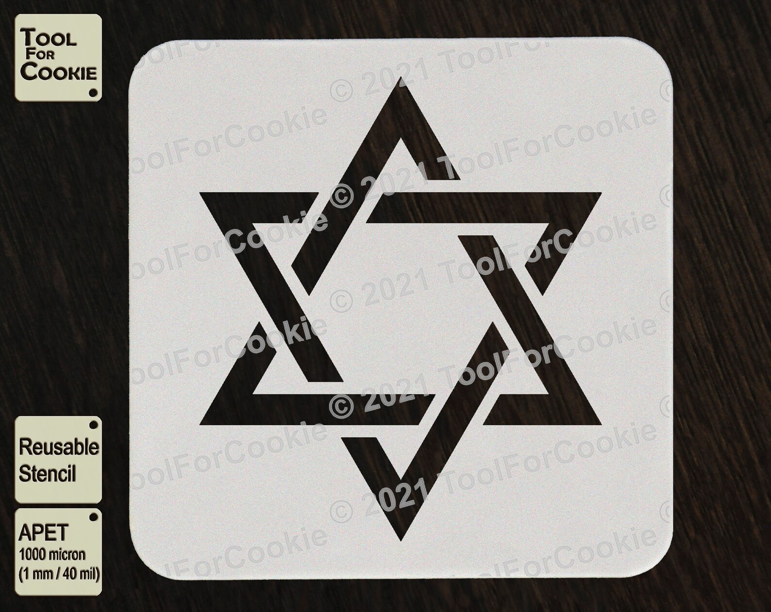 Star of David Stencil - Etsy
