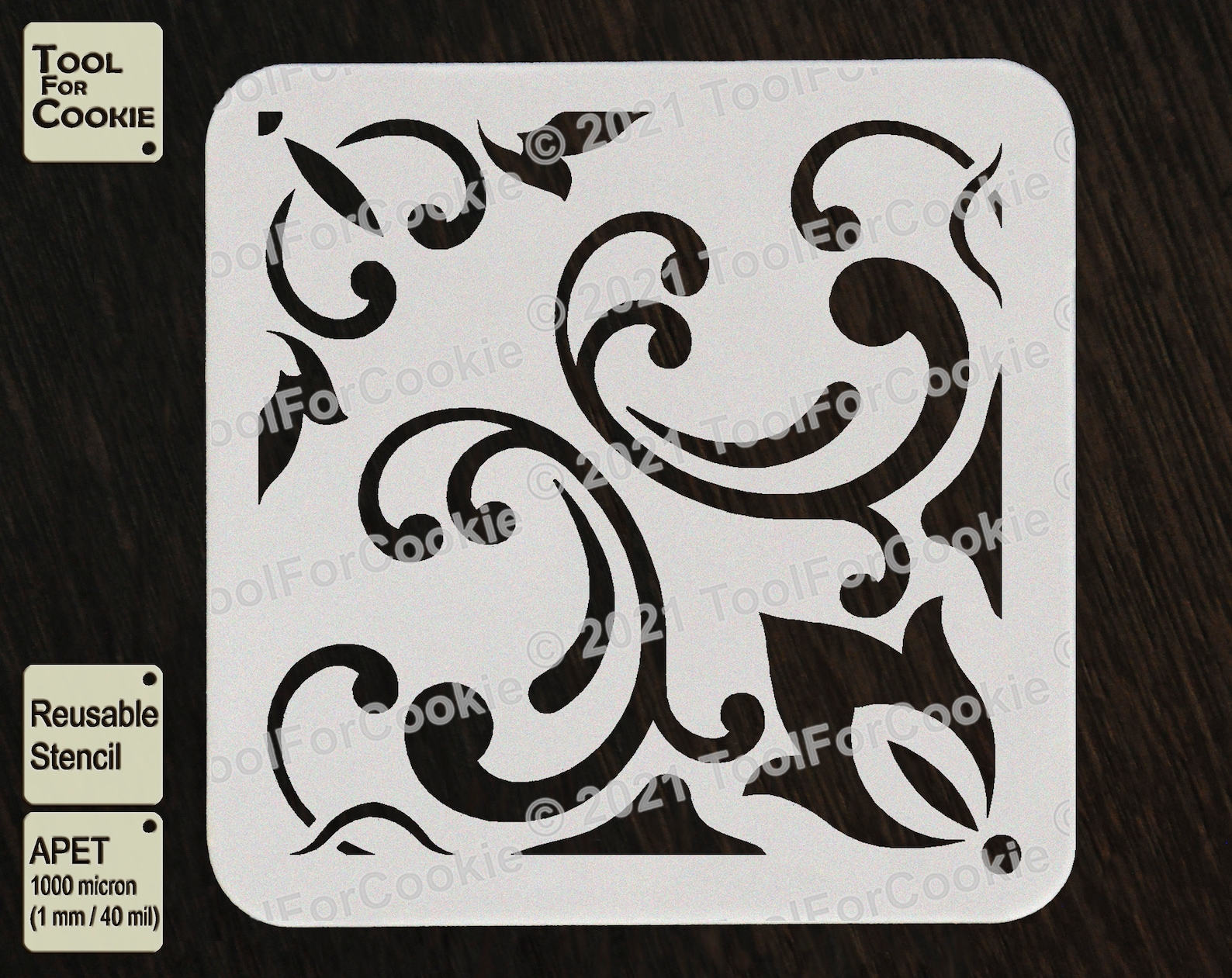 Damask Pattern Stencil - Etsy