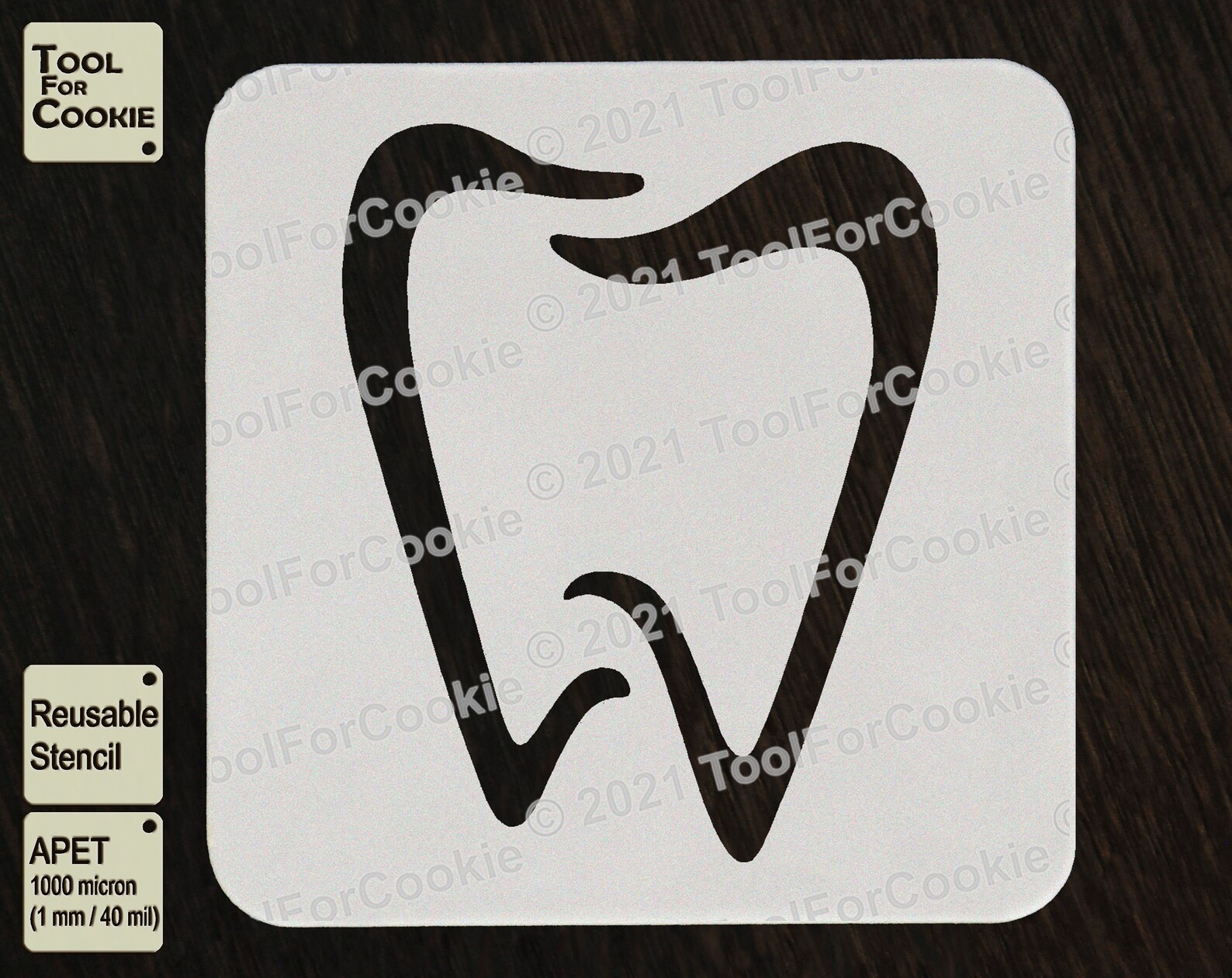 Tooth-shaped Stencil Dentist Stencil - Etsy