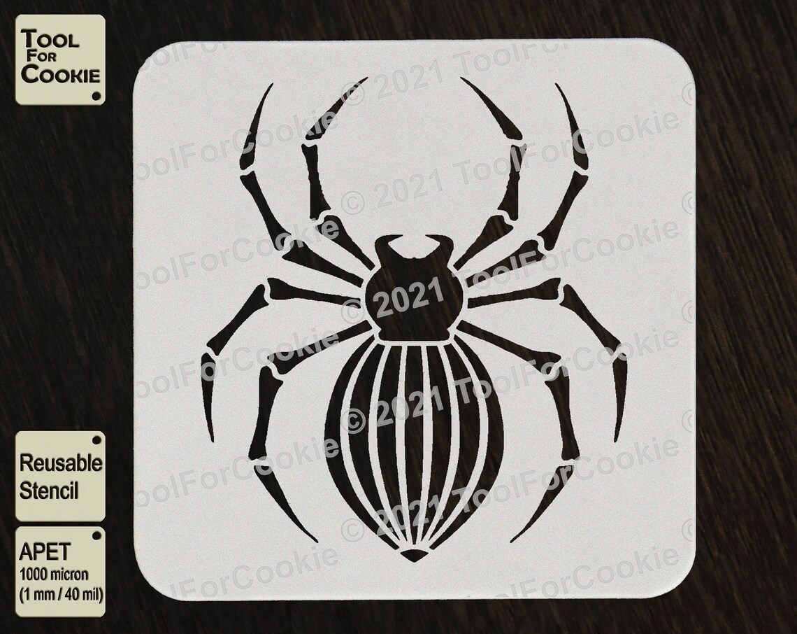 Spider Stencil Custom Stencil Any Font Any Design Any | Etsy