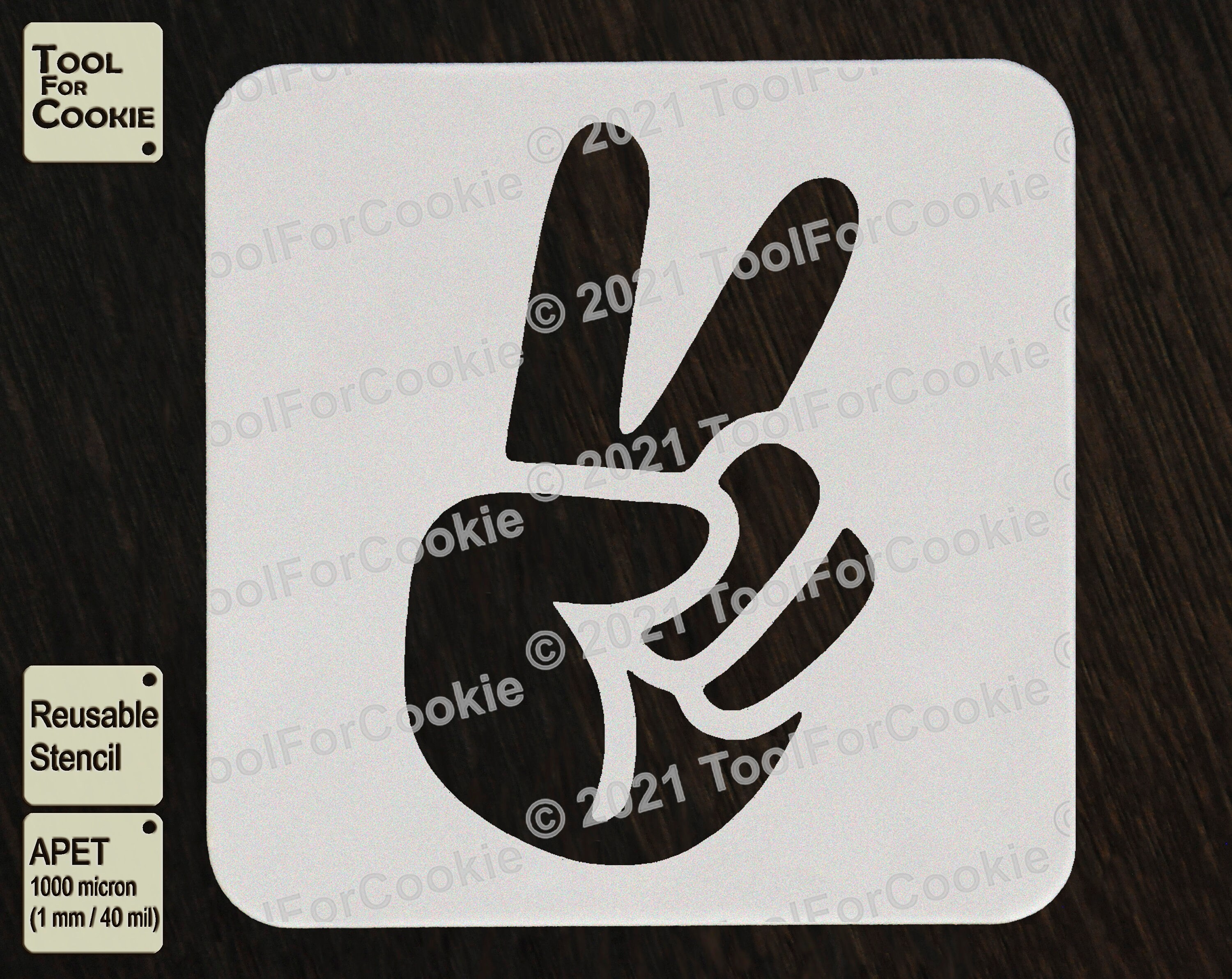 Peace Sign Stencil - Etsy