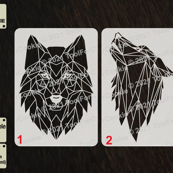 Geometric Wolf - Etsy