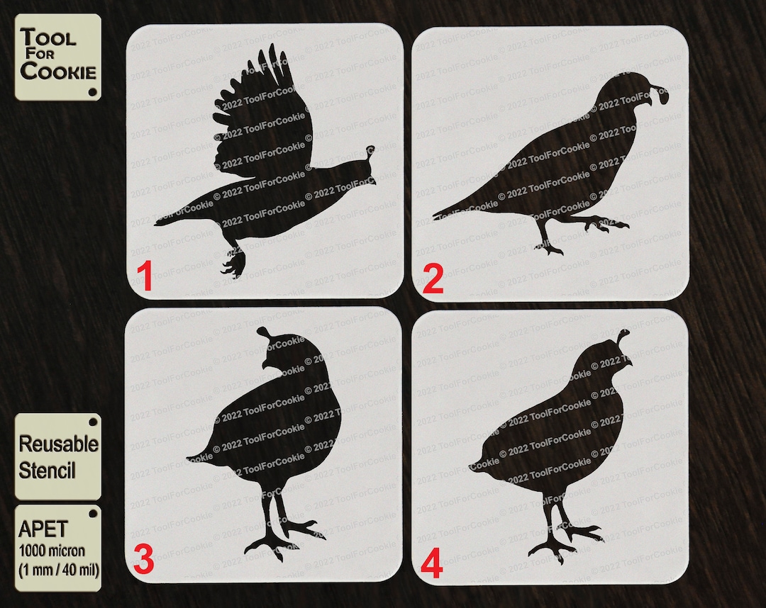 Quail Bird Stencil - Etsy