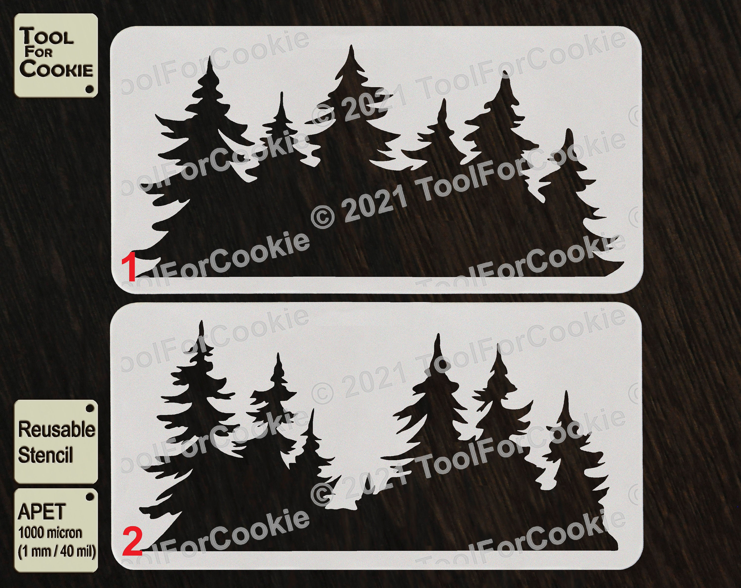 Tree Stencil, Forest Stencil - Etsy