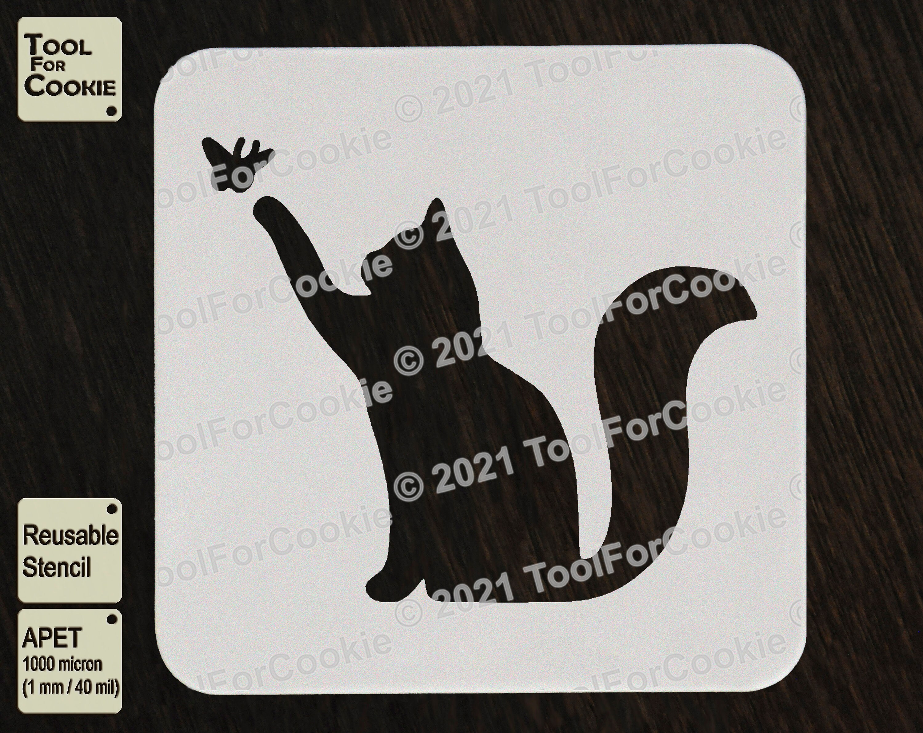 Cat Stencil Custom Stencil Any Font Any Design Stencils - Etsy