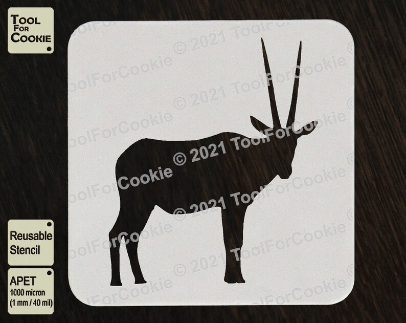 African Antelope Stencil - Etsy