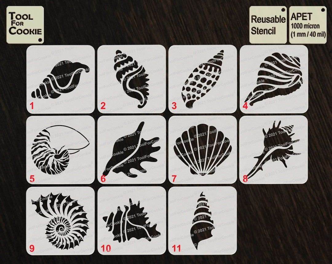 Shell Stencil, Custom Stencil, Any Font, Any Design, Any Size, Stencils ...