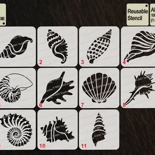 Shell Stencil Custom Stencil Any Font Any Design Any Size | Etsy