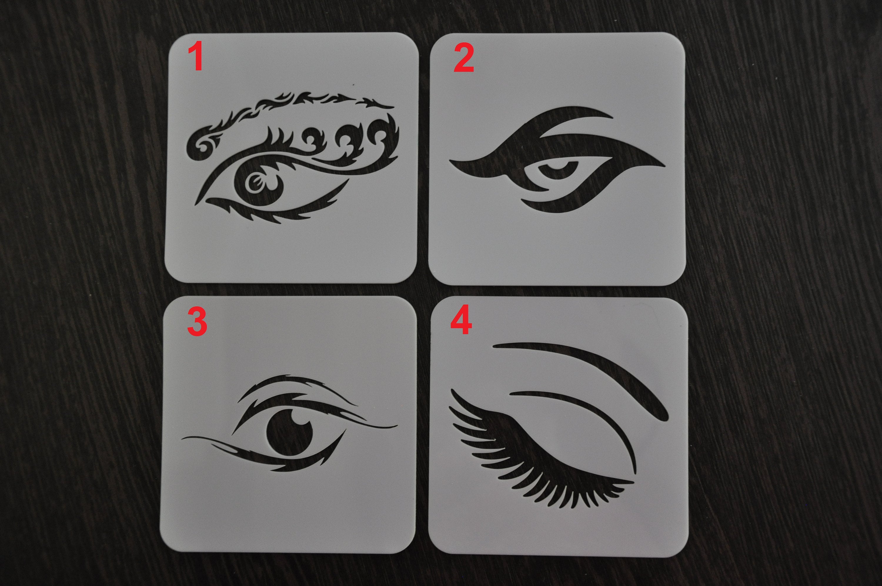 Eye Stencil Eye Lash Stencil Women Eyes Stencil Custom | Etsy