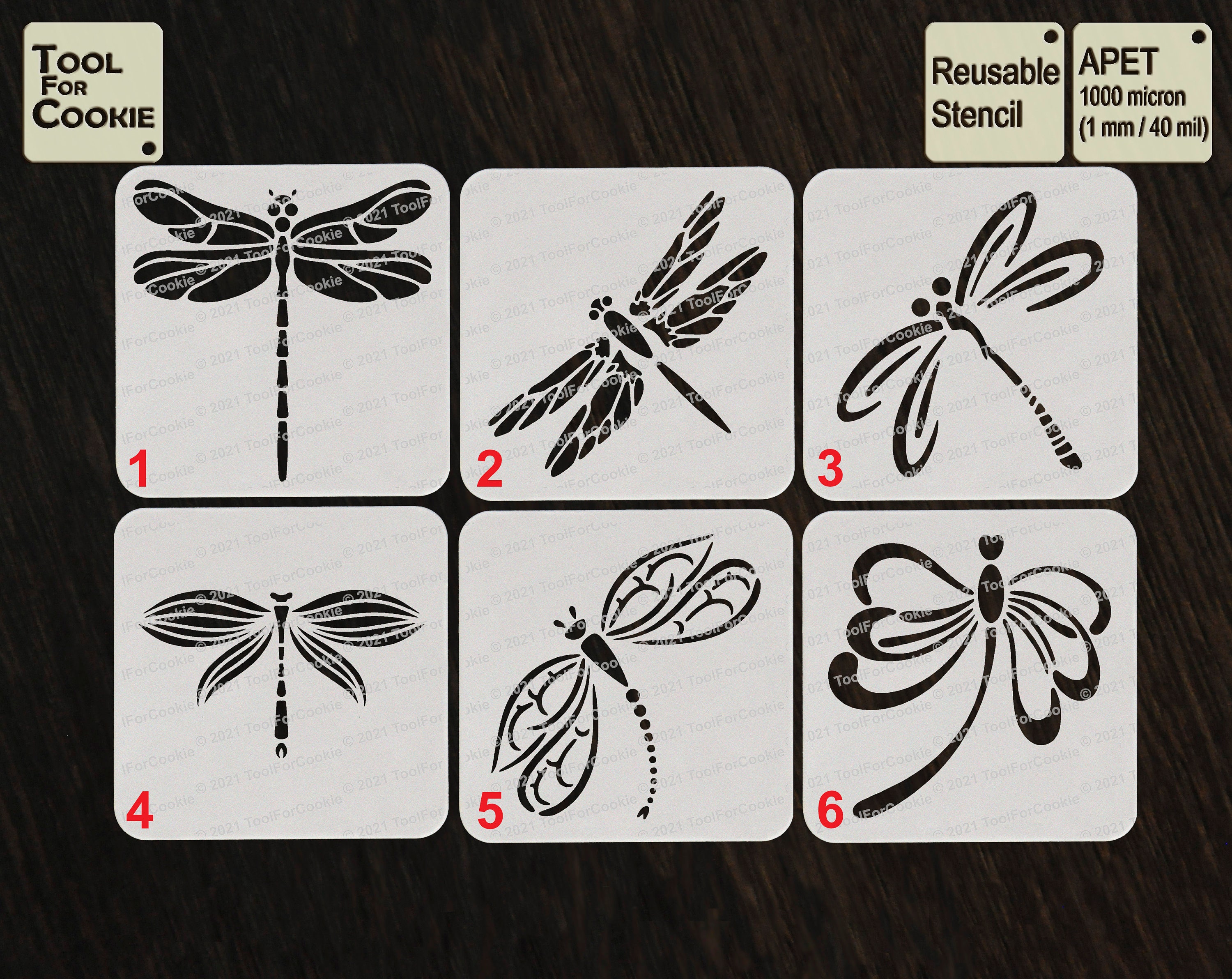 Plantilla de libélula plantilla personalizada cualquier | Etsy