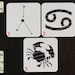 Cancer Zodiac Stencil, Astrology Signs, Zodiac Sign Bundle, Astrology ...