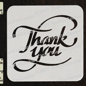 Thank You Stencil - Etsy