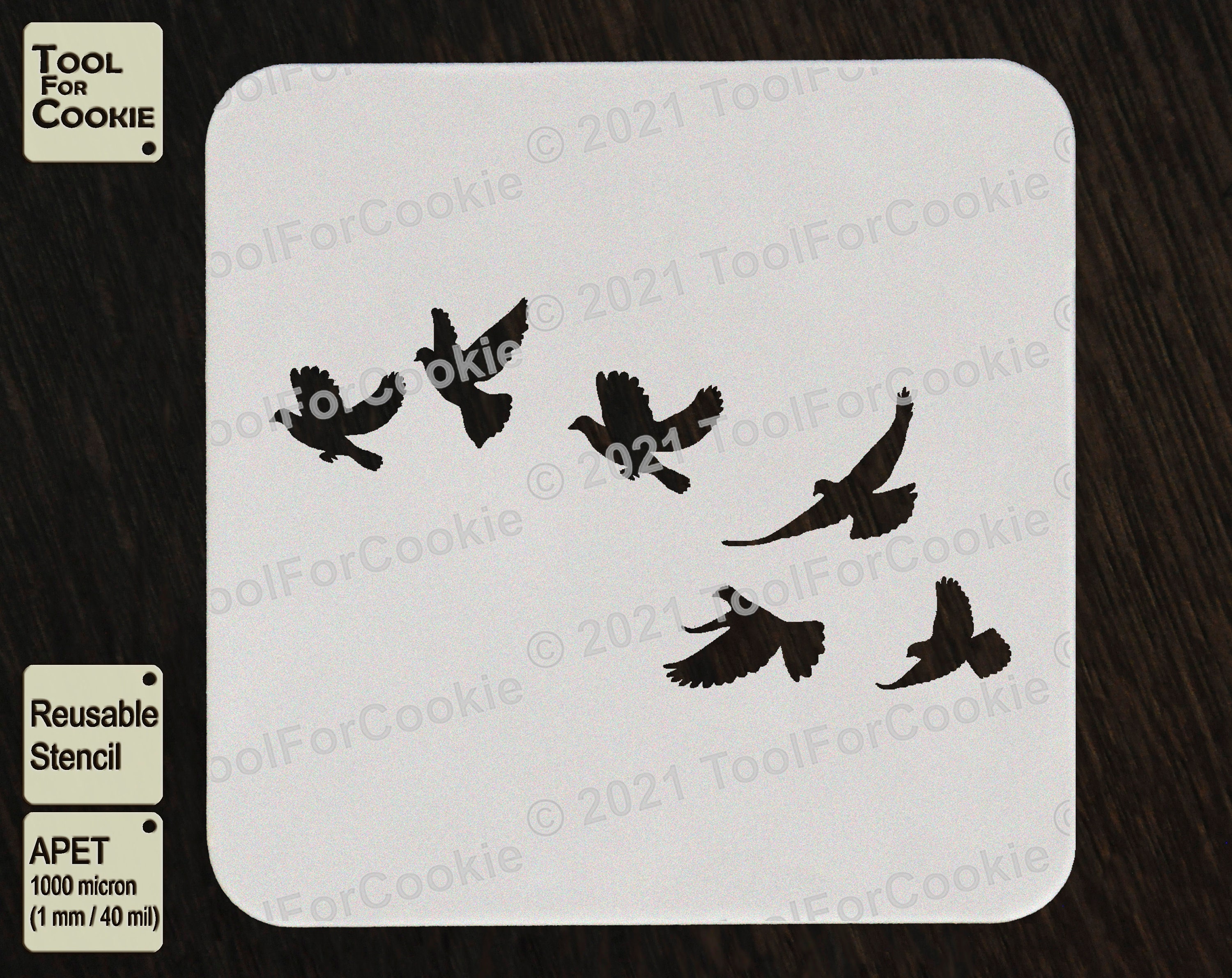 Pigeon Stencil - Etsy