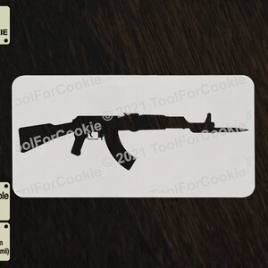 Rifle AK-47 Stencil, Weapon Stencil - Etsy
