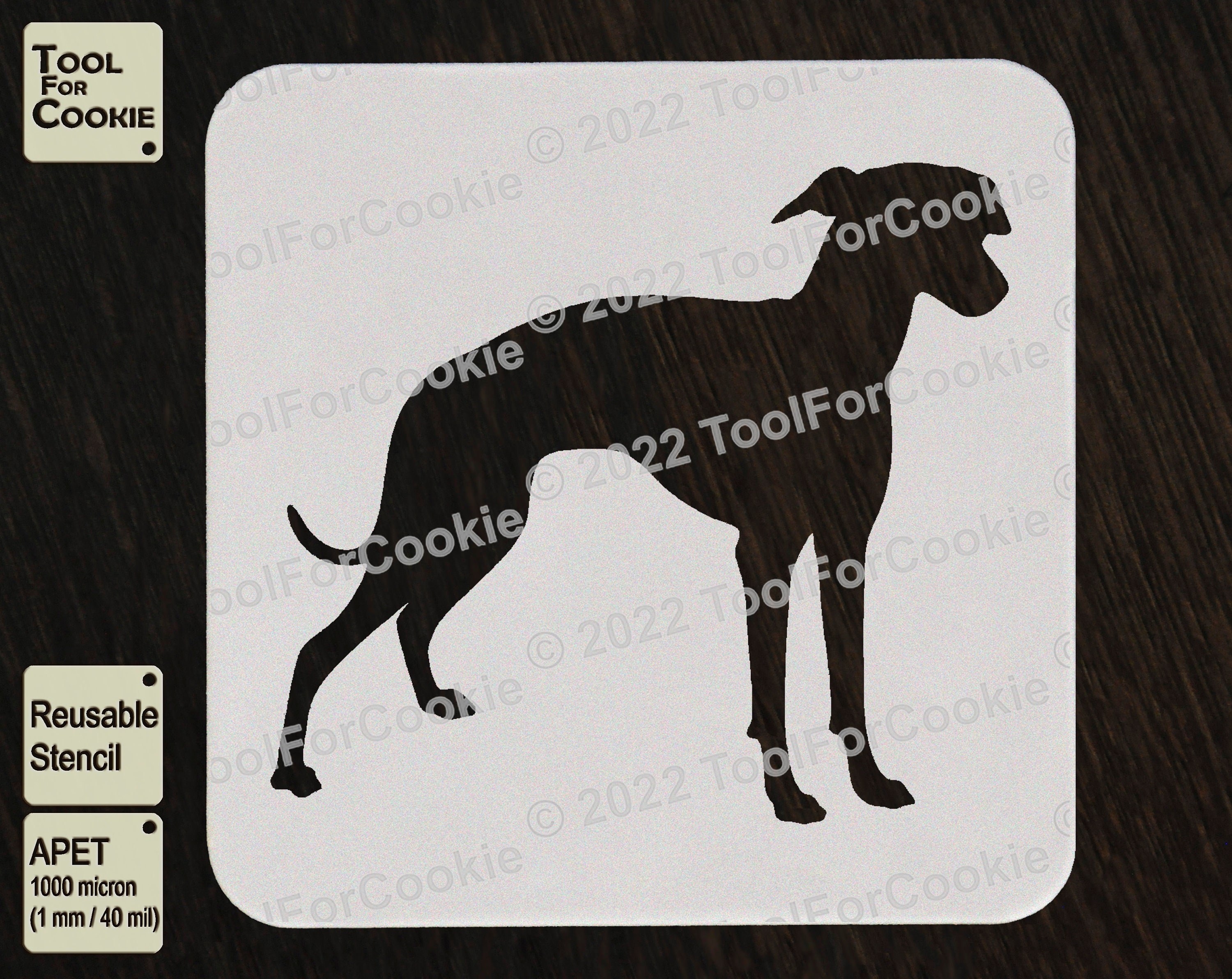 Greyhound Dog Stencil - Etsy