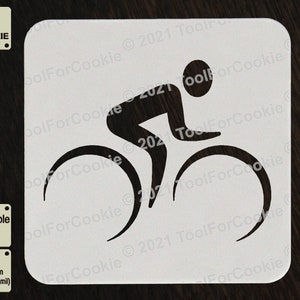 Cyclist Stencil, Bike Stencil - Etsy