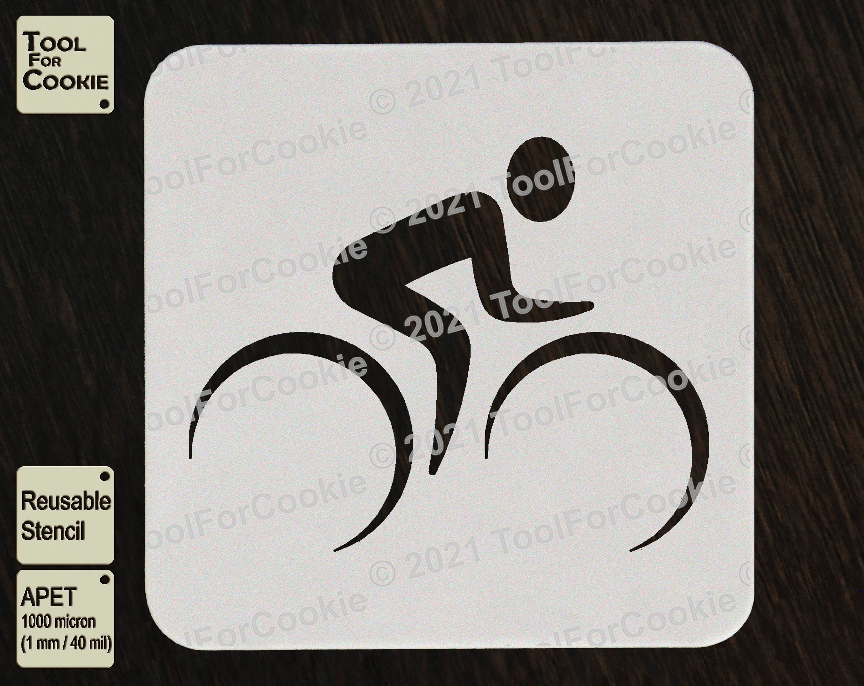 Cyclist Stencil, Bike Stencil - Etsy UK