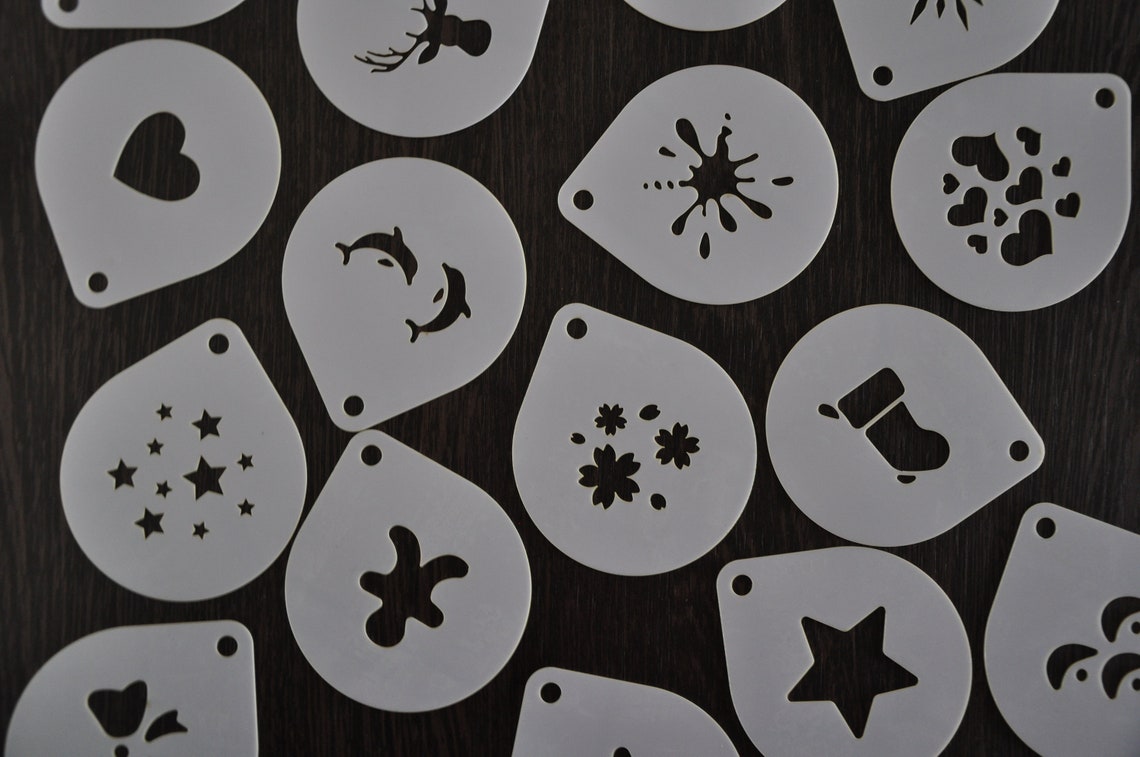 Musical Notes Coffee Stencil Cake Stencil Wall Decor | Etsy