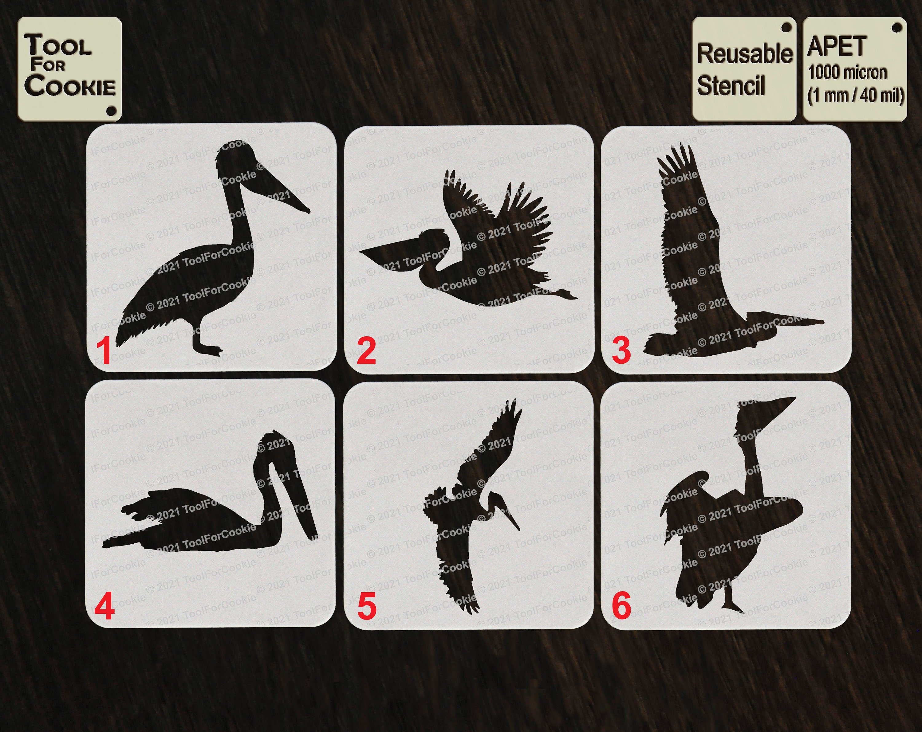 Pelican Stencil - Etsy