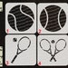 Tennis Racket Stencil, Tennis Ball Stencil - Etsy