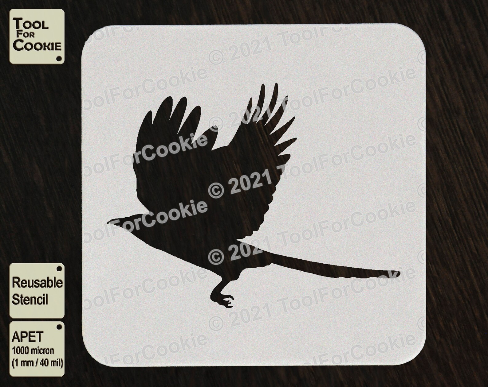 Magpie Stencil | Etsy