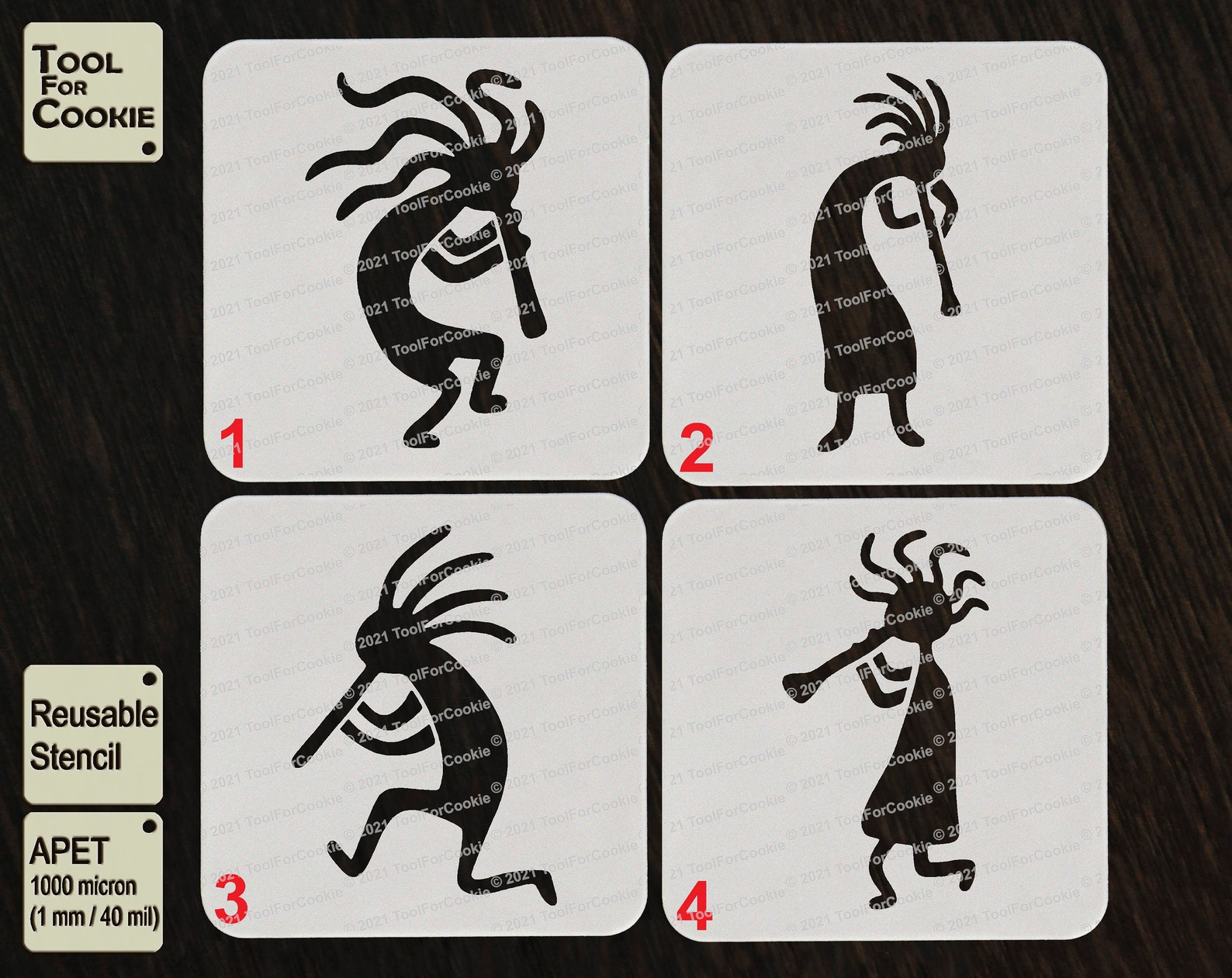 Kokopelli Native American Art Kokopelli Stencil | Etsy