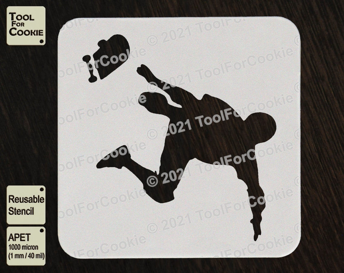 Skateboarding Stencil Custom Stencil Any Font Any Design - Etsy