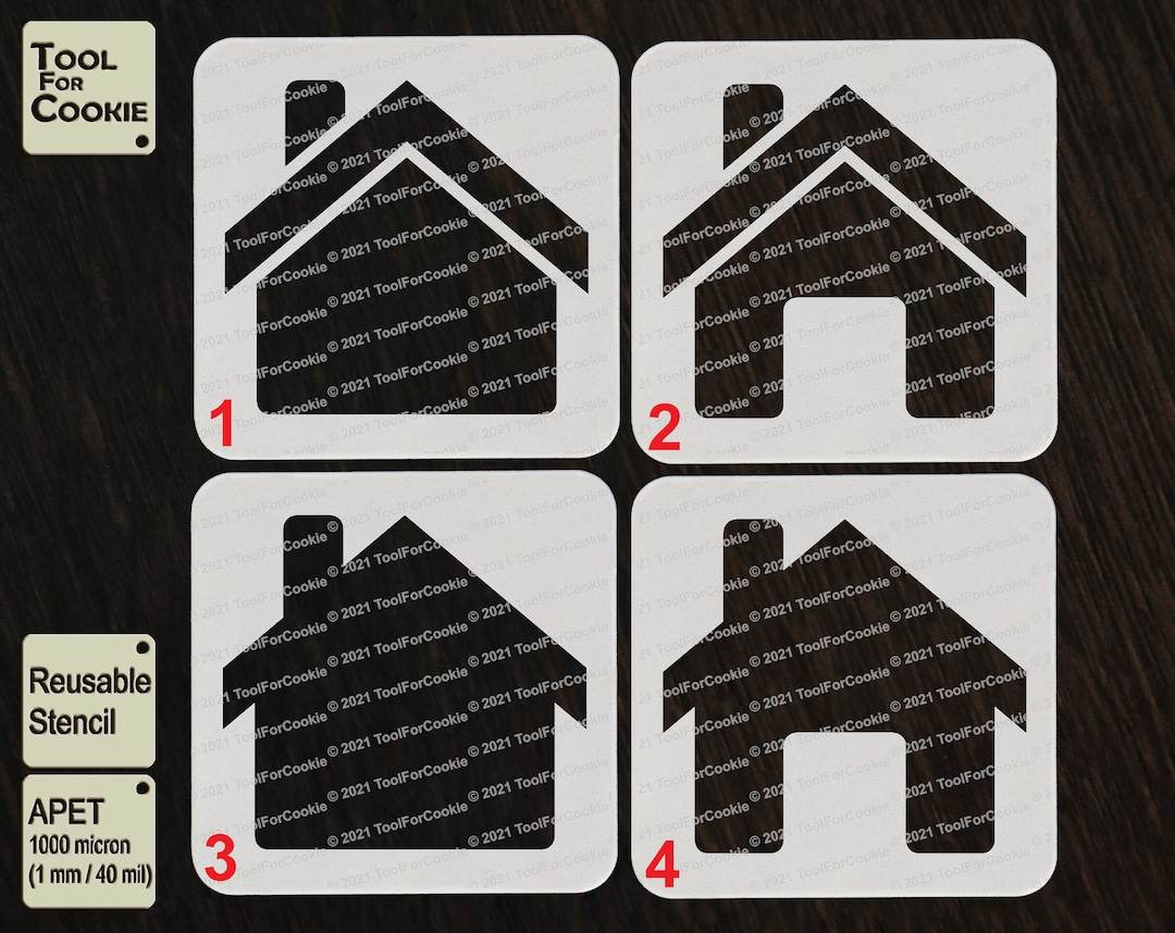 House Stencil - Etsy