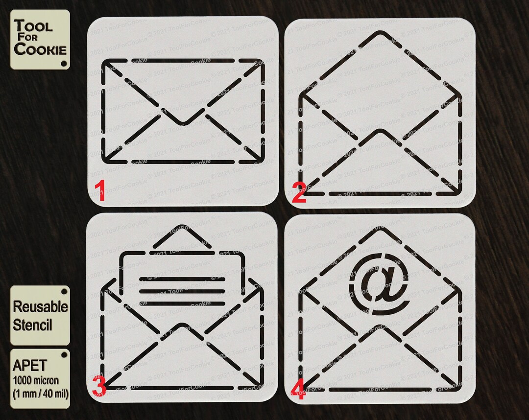 Mail Letter Stencil - Etsy